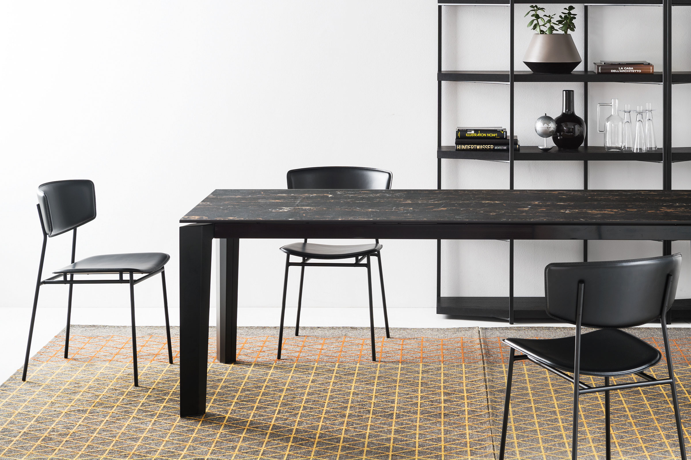 Calligaris delta Modern Extendable Table Medium • Seats 6-8 Telescopic ...