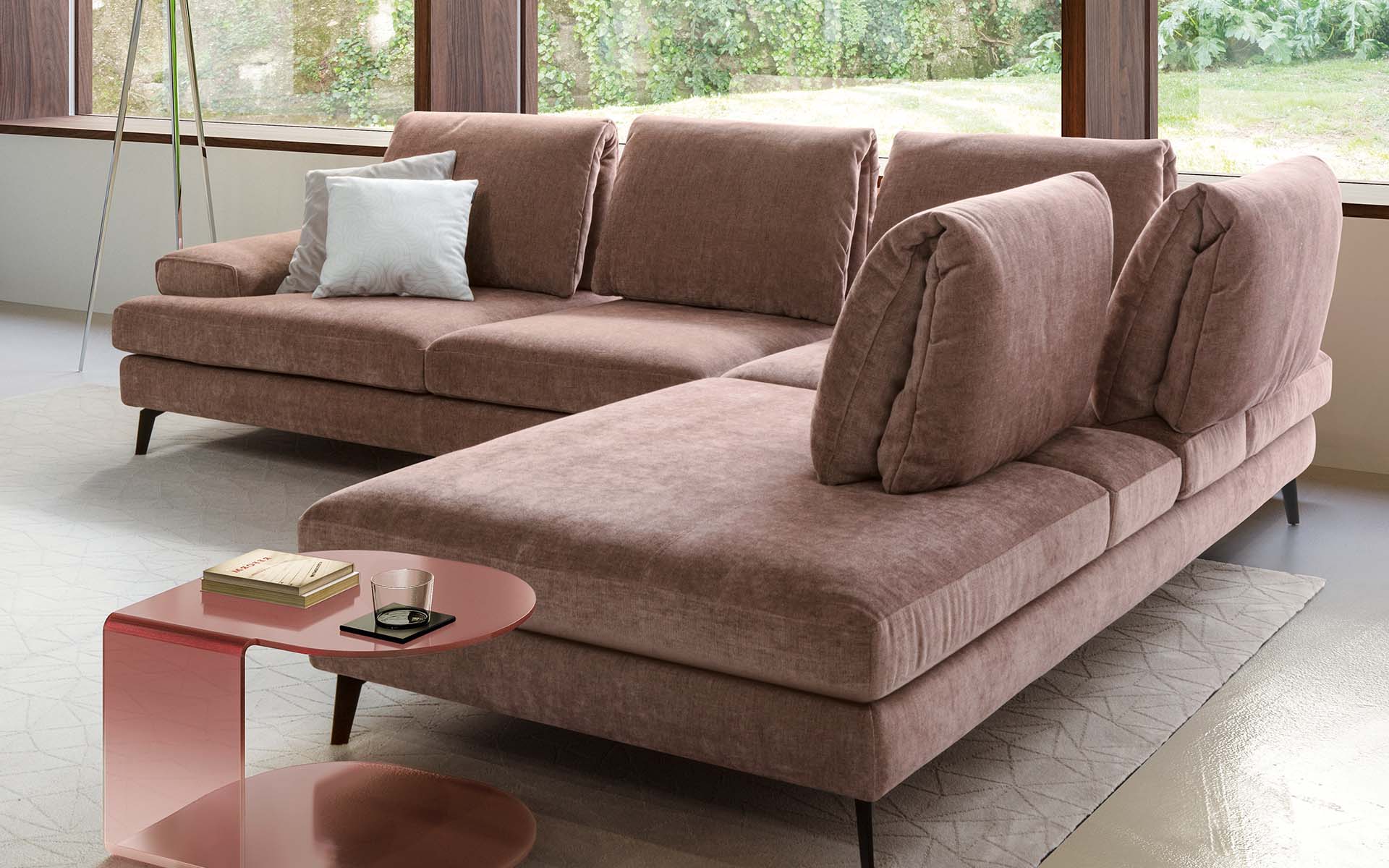 Calligaris landa Minimalist Adjustable Sofa Adjustable Backrest and ...