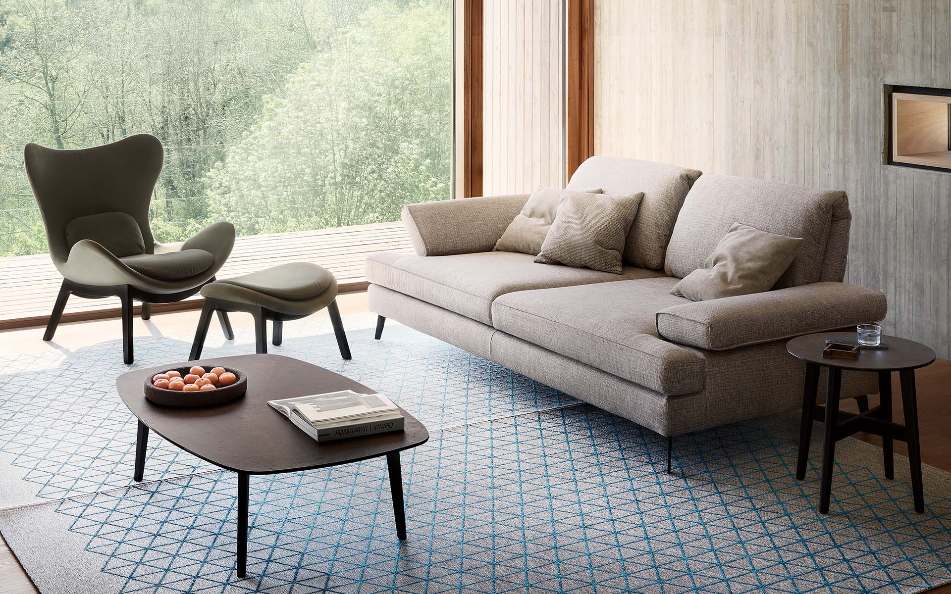 Calligaris landa Minimalist Adjustable Sofa Adjustable Backrest and ...