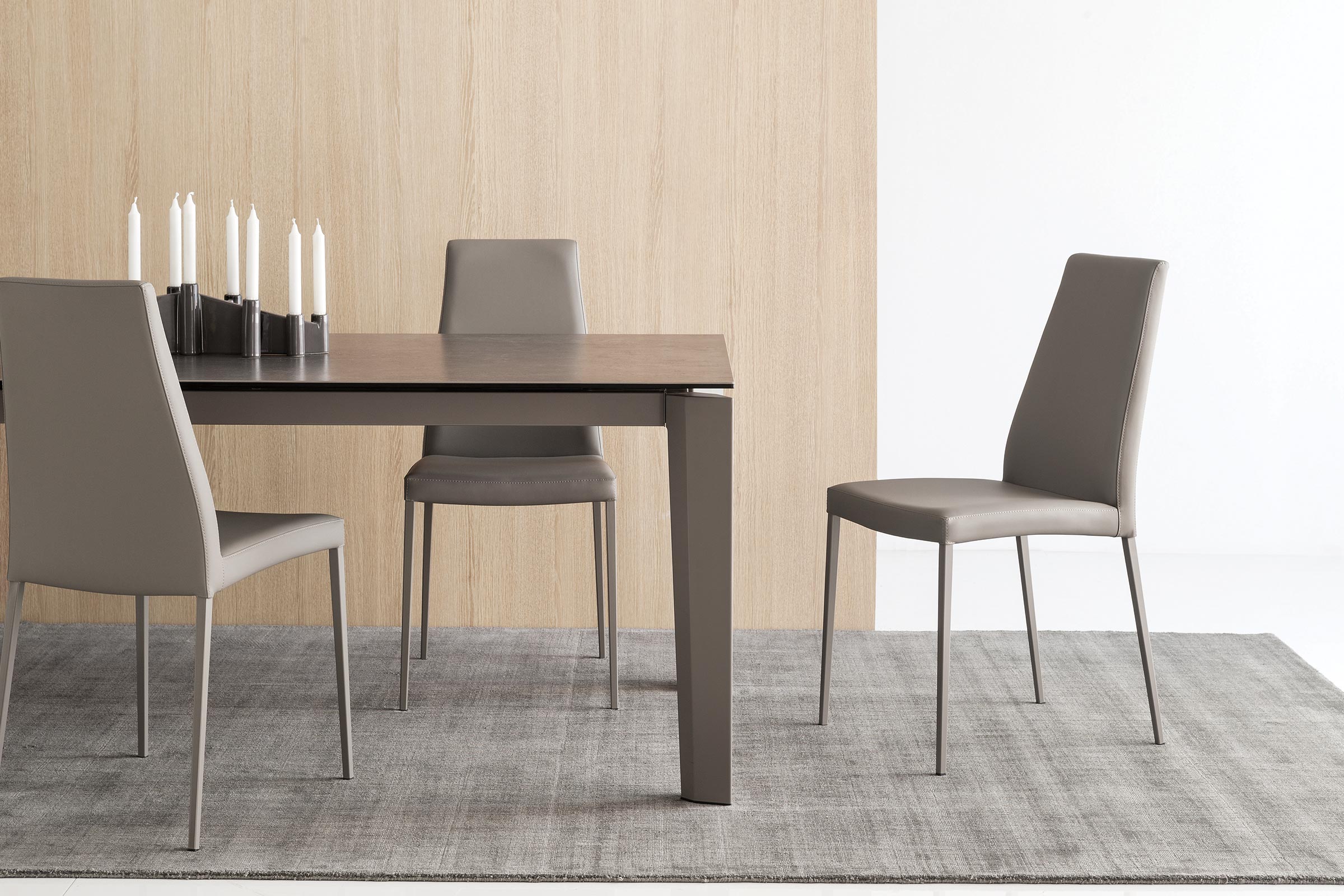 Calligaris delta Modern Extendable Table Medium • Seats 6-8 Telescopic ...