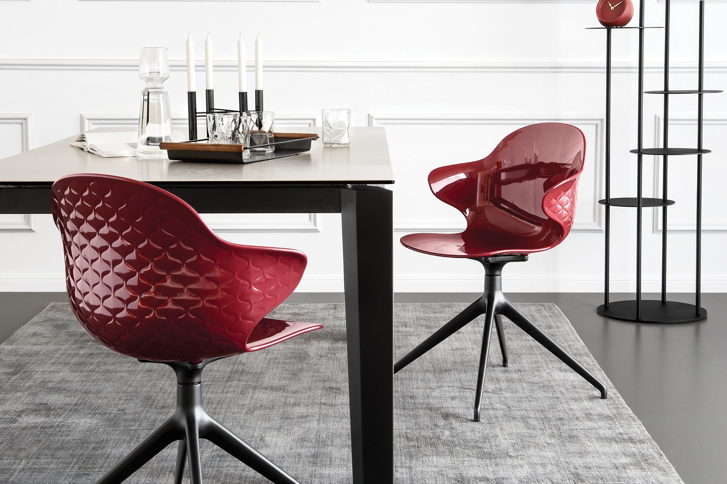 Calligaris delta Modern Extendable Table Large • Seats 8-10 Telescopic ...