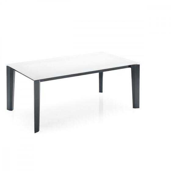 Calligaris delta Table with extendable rectangular top and metal legs ...